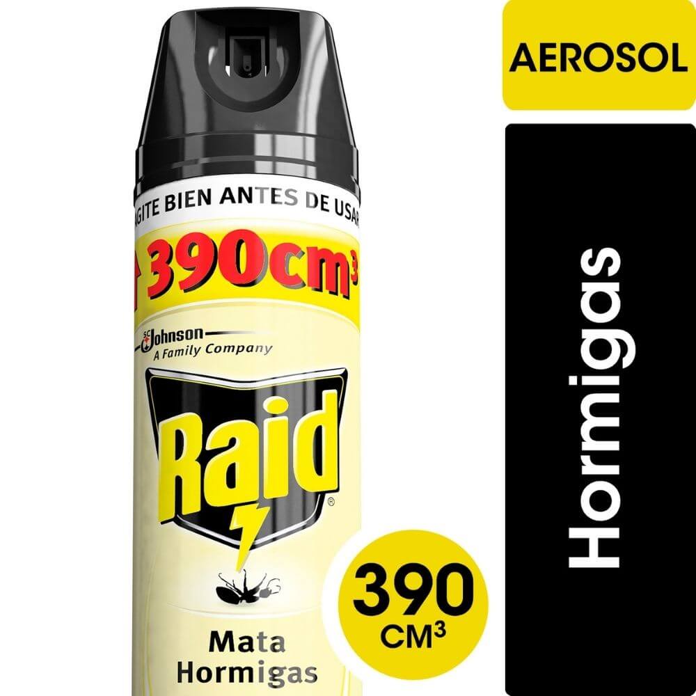 Insecticida en Aerosol Mata Hormigas Raid 360 cc - arjosimarprod