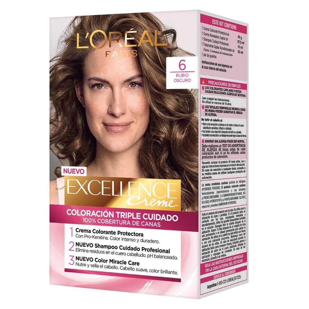 Coloracion Permanente Excellence 6 ARG - arjosimarprod