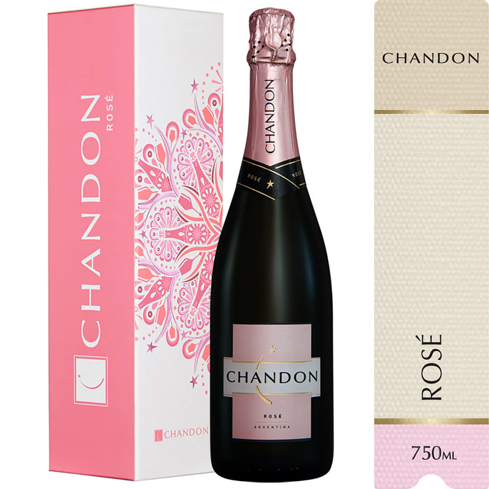 Champaña Brut Rose Chandon Estuche 750 cc - arjosimarprod