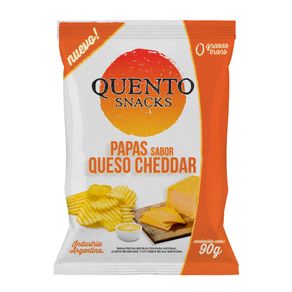Papa Fritas Sabor Queso Cheddar Quento 90 gr - arjosimarprod