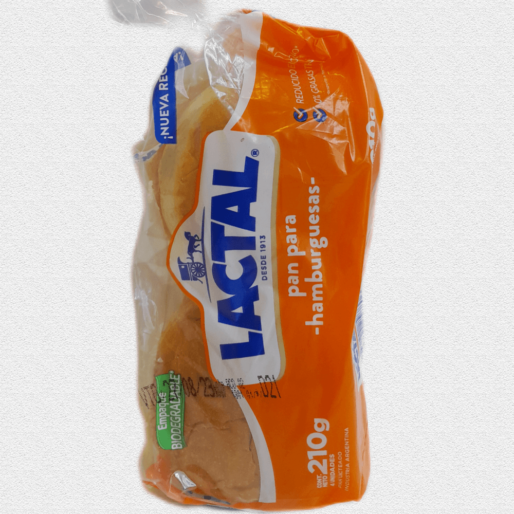 Pan para Hamburguesa Nueva Formula Lactal 210 gr - arjosimarprod