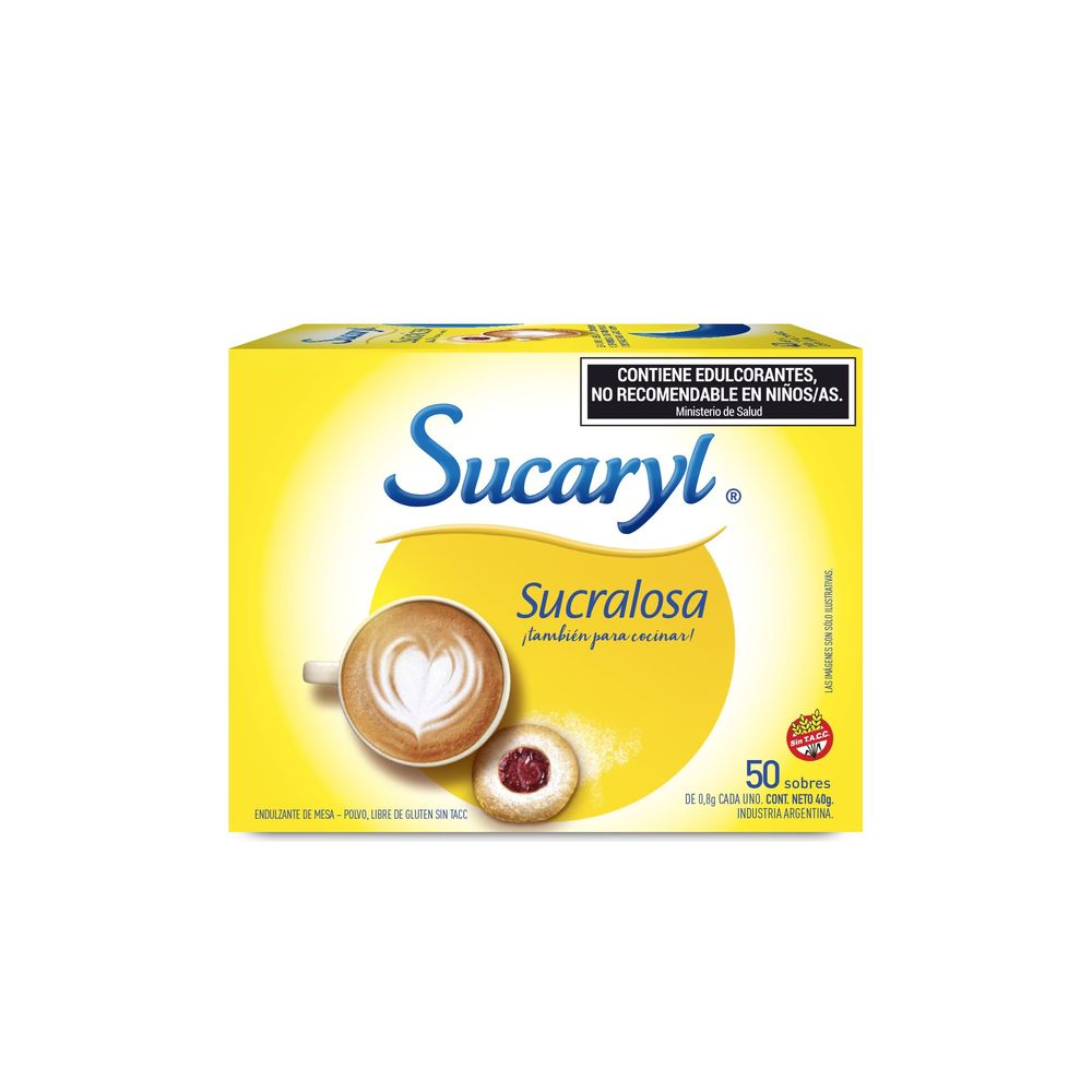 Edulcorante en Polvo Sucralosa Sucaryl sobres 50U - arjosimarprod