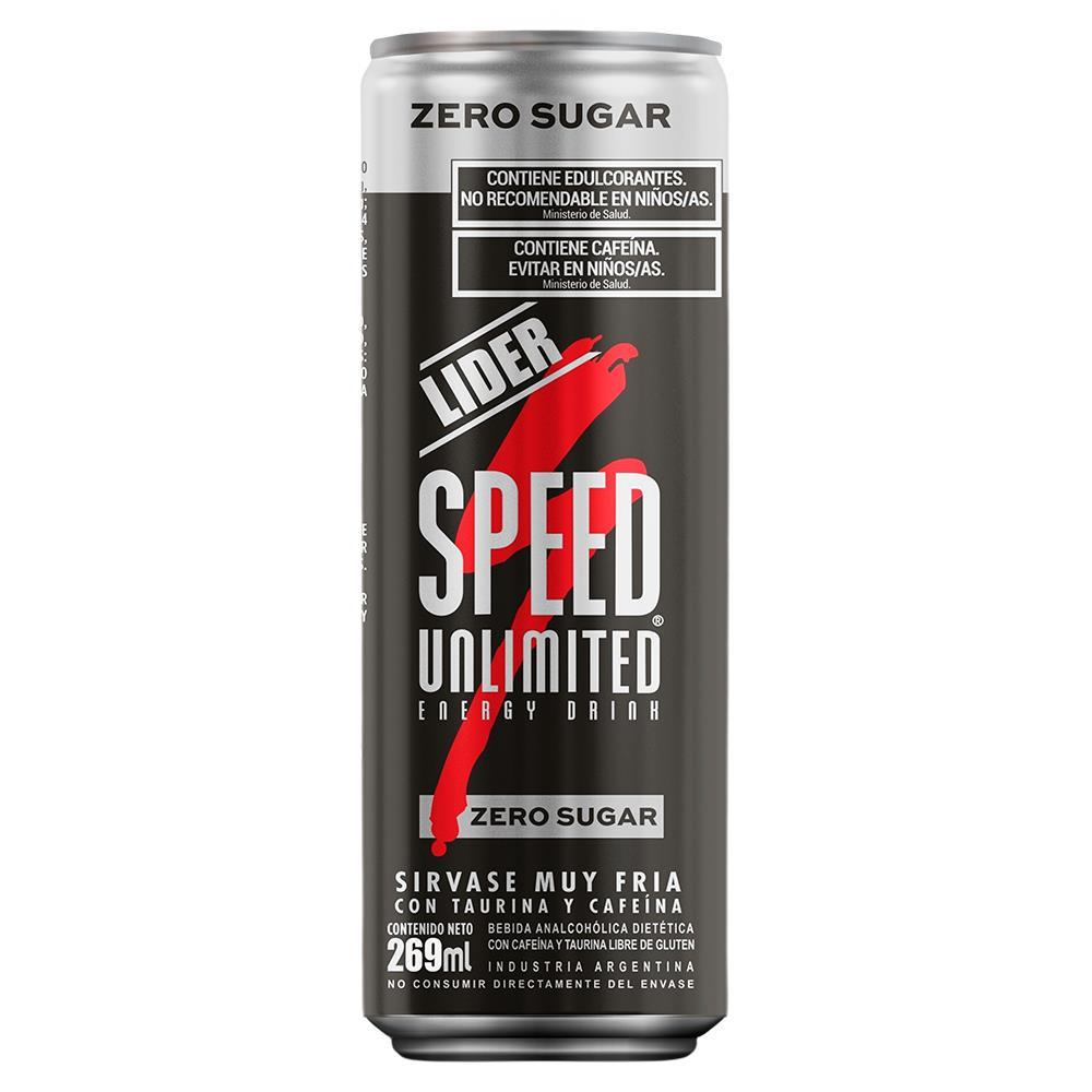 Energizante Zero Speed-Unlimited Lata 269 cc - arjosimarprod