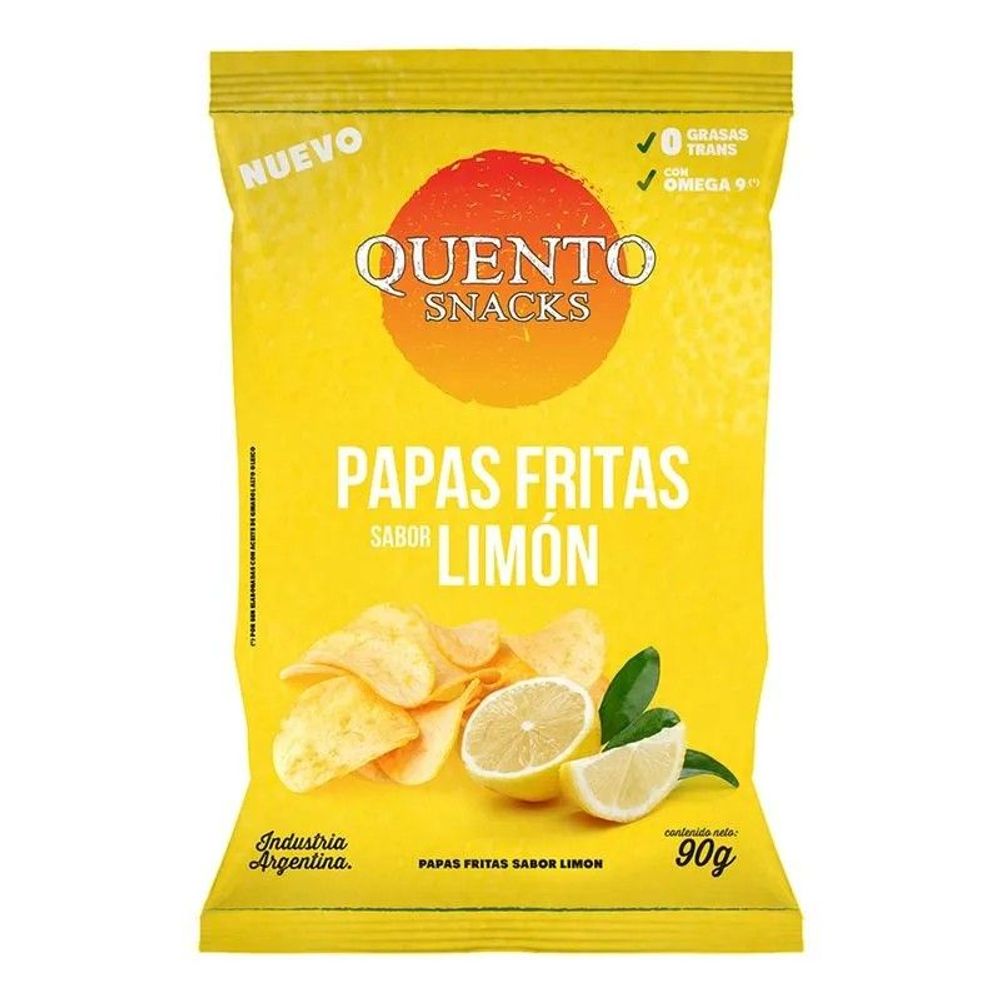 Papa Fritas sabor Limon Quento 90 gr - arjosimarprod